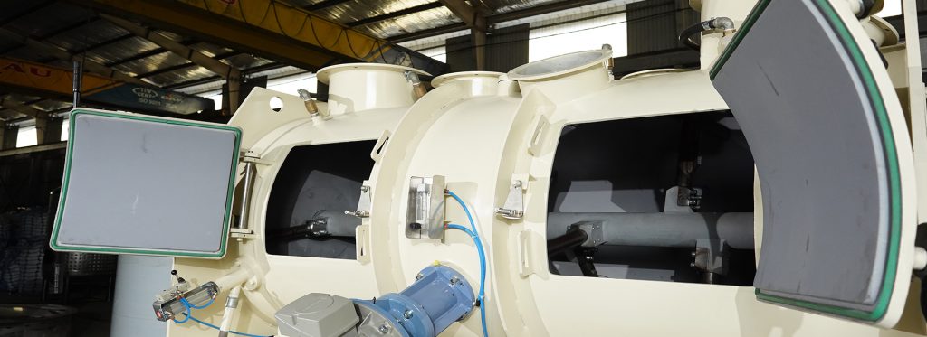 Intensive mixers : Continuous mixers & for batch process, horizontal ...